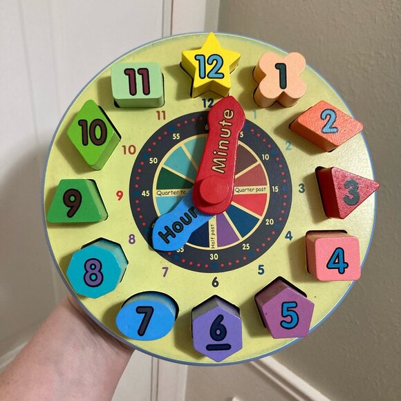 Melissa & Doug | Toys | Melissa Doug Shape Sorting Clock Classic Toy For Ages 3 | Poshmark